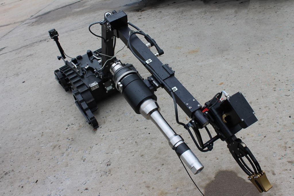 Mini-CALIBER® swat robot disruptor close-up - ICOR Technology ...
